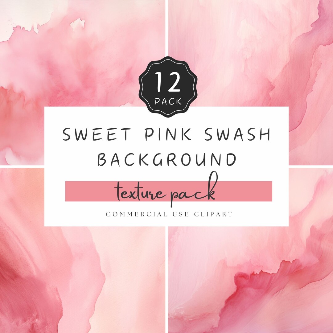 Sweet Pink Watercolor Swash Texture, JPG Clipart Background Watercolor ...