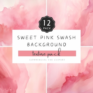Sweet Pink Watercolor Swash Texture, JPG Clipart Background Watercolor ...