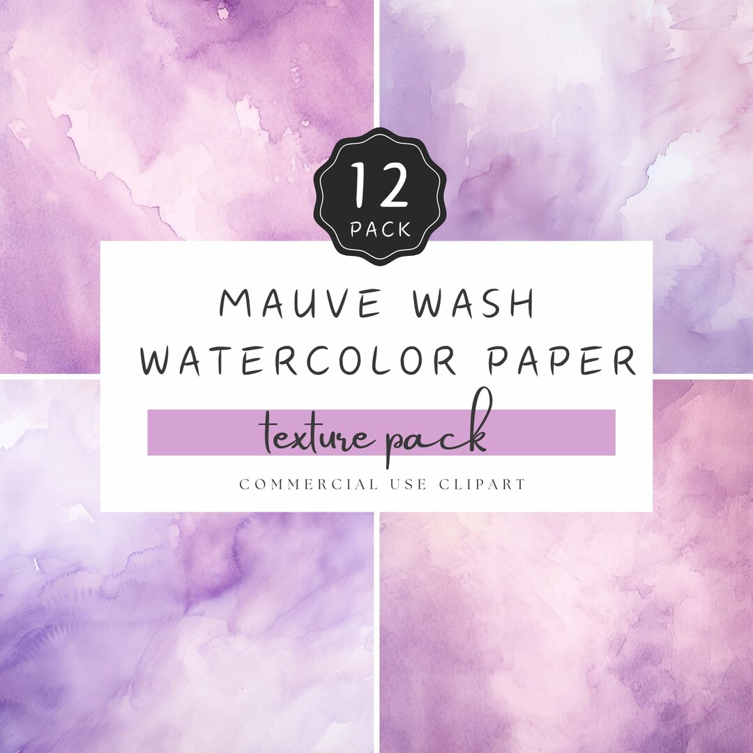 Mauve Background Texture, Watercolor Wash in Light Purple and Violet ...