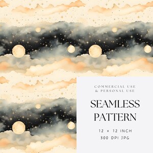 Solar Eclipse Digital Papers, JPG Seamless Pattern, 2024 Natural Bright ...