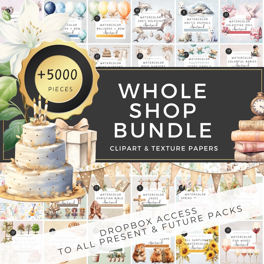 Whole Shop Ultimate Mega Bundle of Clip Art & Image Files Designs for ...