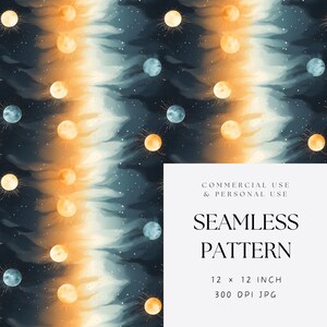 Solar Eclipse Digital Papers, JPG Seamless Pattern, 2024 Natural Bright ...