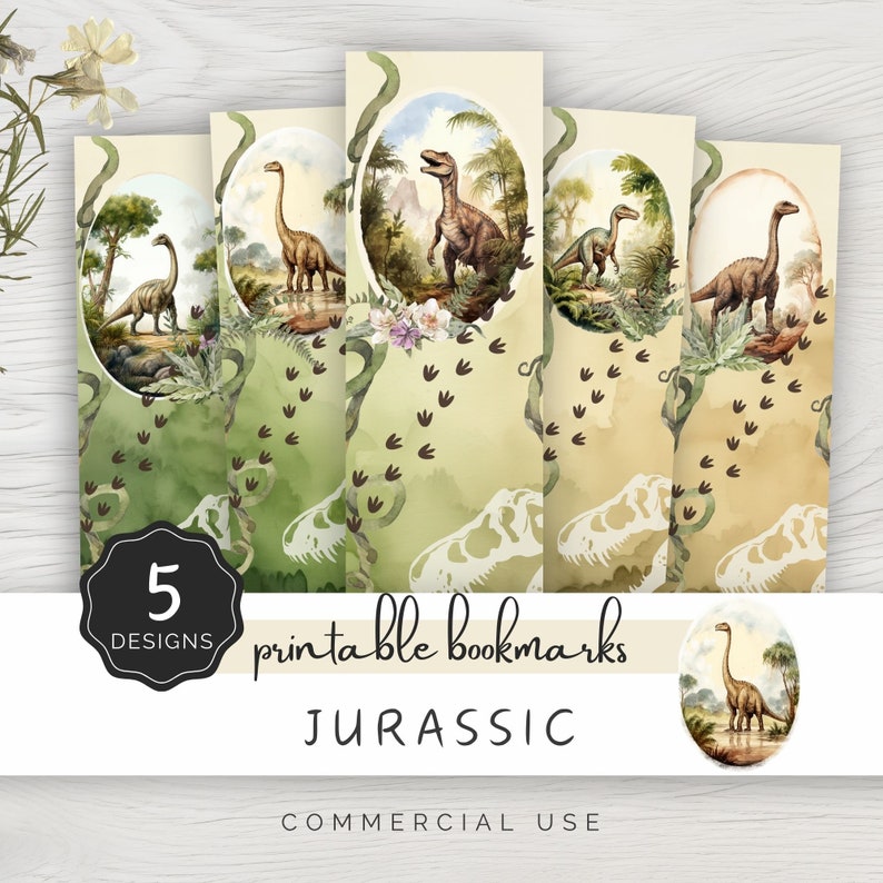 Jurassic Printable Bookmark, Dinosaur for Boys and Girls, Cool T Rex ...