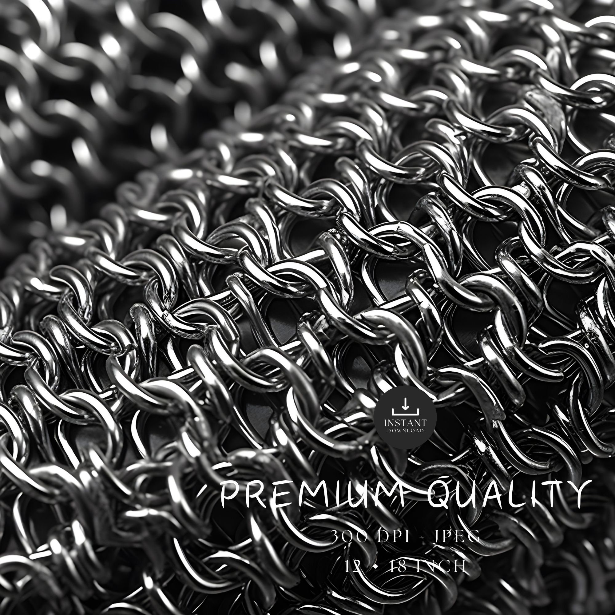Chainmail Texture Pack, Realistic Medieval Background, Zinc Knight ...