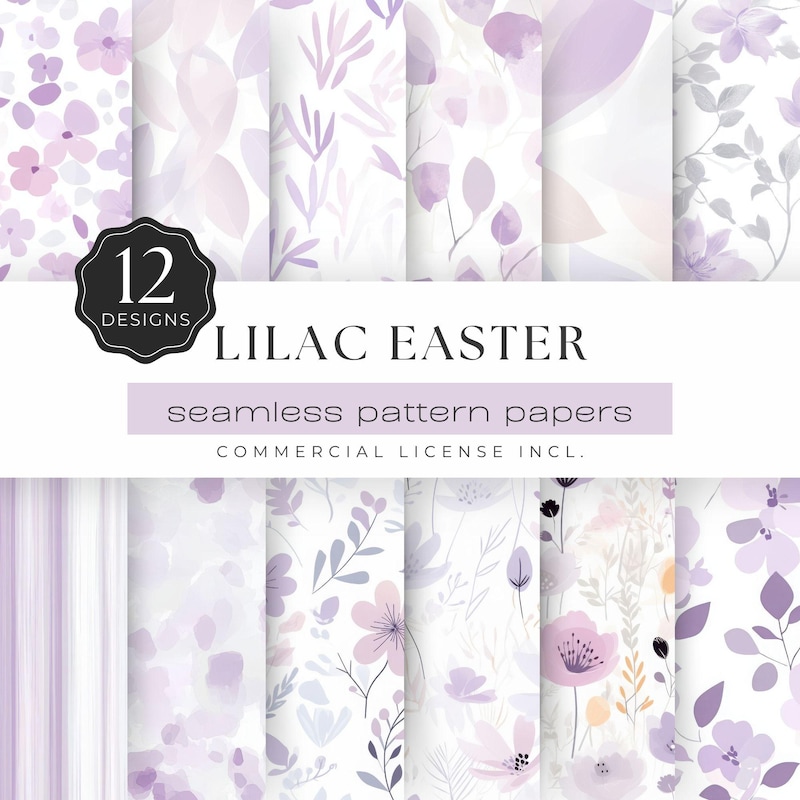 Lilac Abstract Art - Etsy