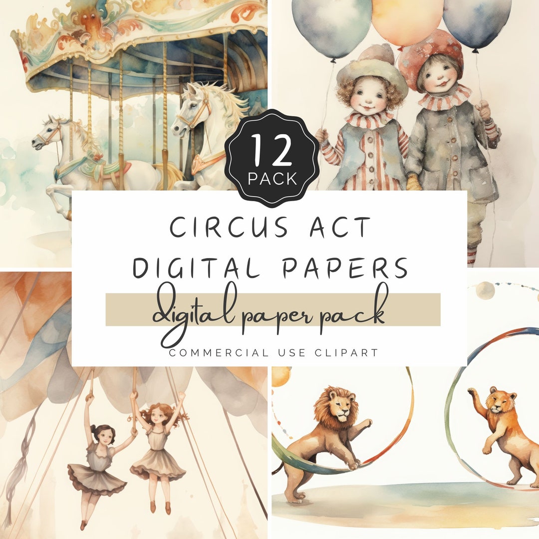 Circus Act Paper Jpg, Vintage Clown With Balloon Background, Red ...