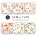 Peach Blossom Digital Papers, JPG Seamless Pattern, 2024 Natural Fruit ...