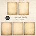 Junk Journal Base Portrait Template Vol1, US Letter 8,5 X 11 Inch Aged ...