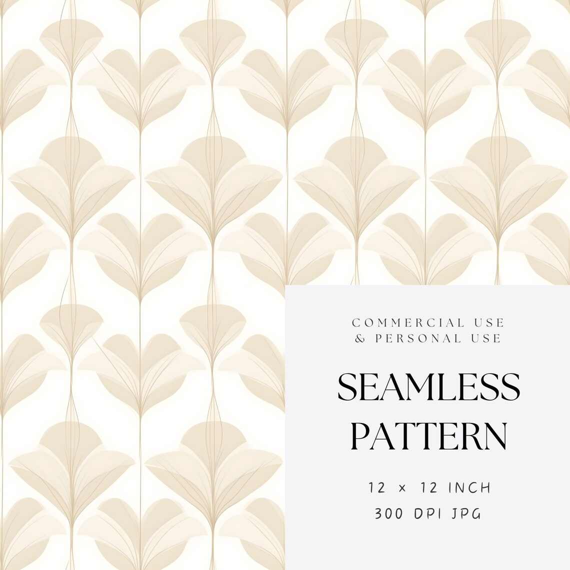 Mid Century Modern Digital Paper, Seamless Pattern, Wall Art Commercial ...