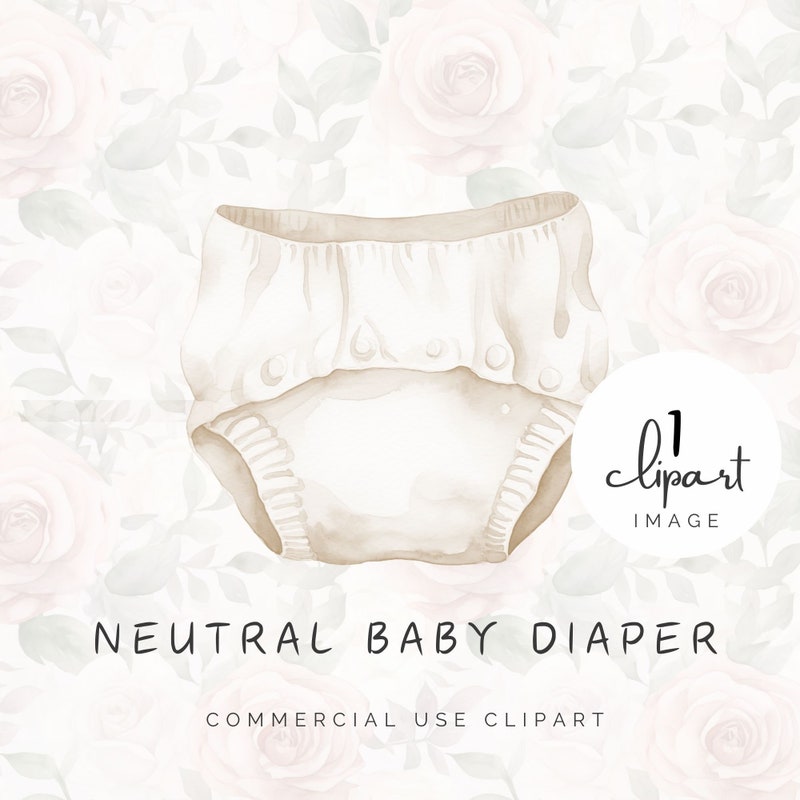 Watercolor Clipart Diaper - Etsy