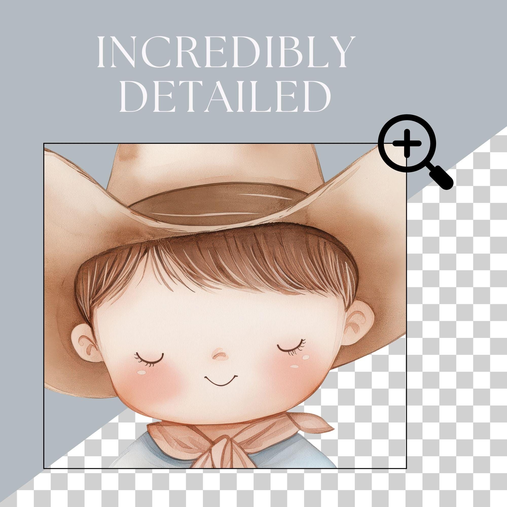 Blue Cowboy Baby Clipart, Cute Barn, Goat, Sheep, Calf, Cowboy Booties ...