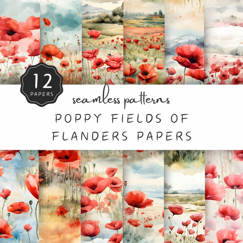 Flanders Poppy - Etsy