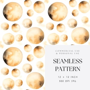 Solar Eclipse Digital Papers, JPG Seamless Pattern, 2024 Natural Bright ...