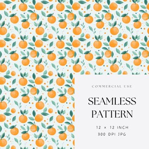 Cutie Orange Paper, Seamless Citrus Fruit Digital Background Jpg, Dark ...