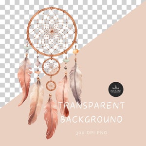 Dreamcatcher Clipart, Watercolor Single Image, Tribal Art Native, Sweet ...