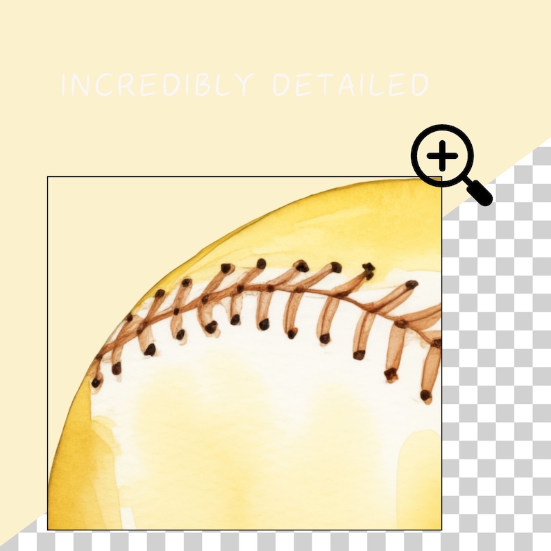 Watercolor Softball Png, Classic Sports Ball Clipart Illustration ...