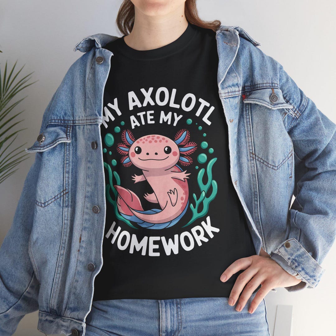 Axolotl Shirt, Axolotl Gifts, Axolotl Tshirt, Axolotl Outfit, Axolotl ...