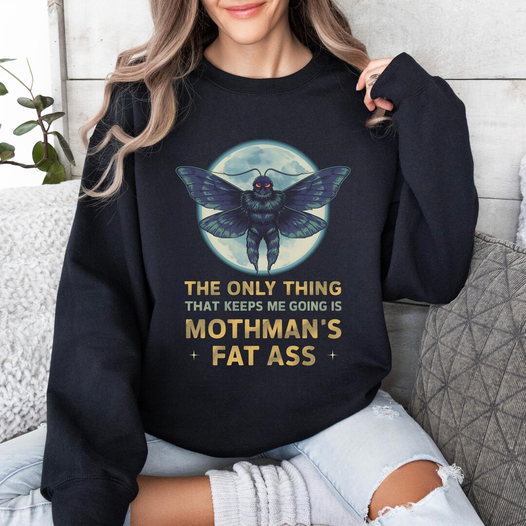 Mothman Sweater, Mothman Sweatshirt, Funny Cryptid Sweatshirt, Cryptid ...