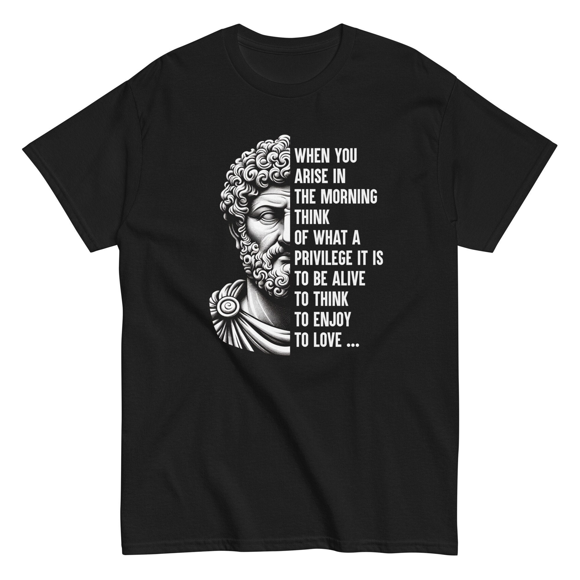 Stoic Philosopher Marcus Aurelius Shirt Motivational Quote T-shirt ...