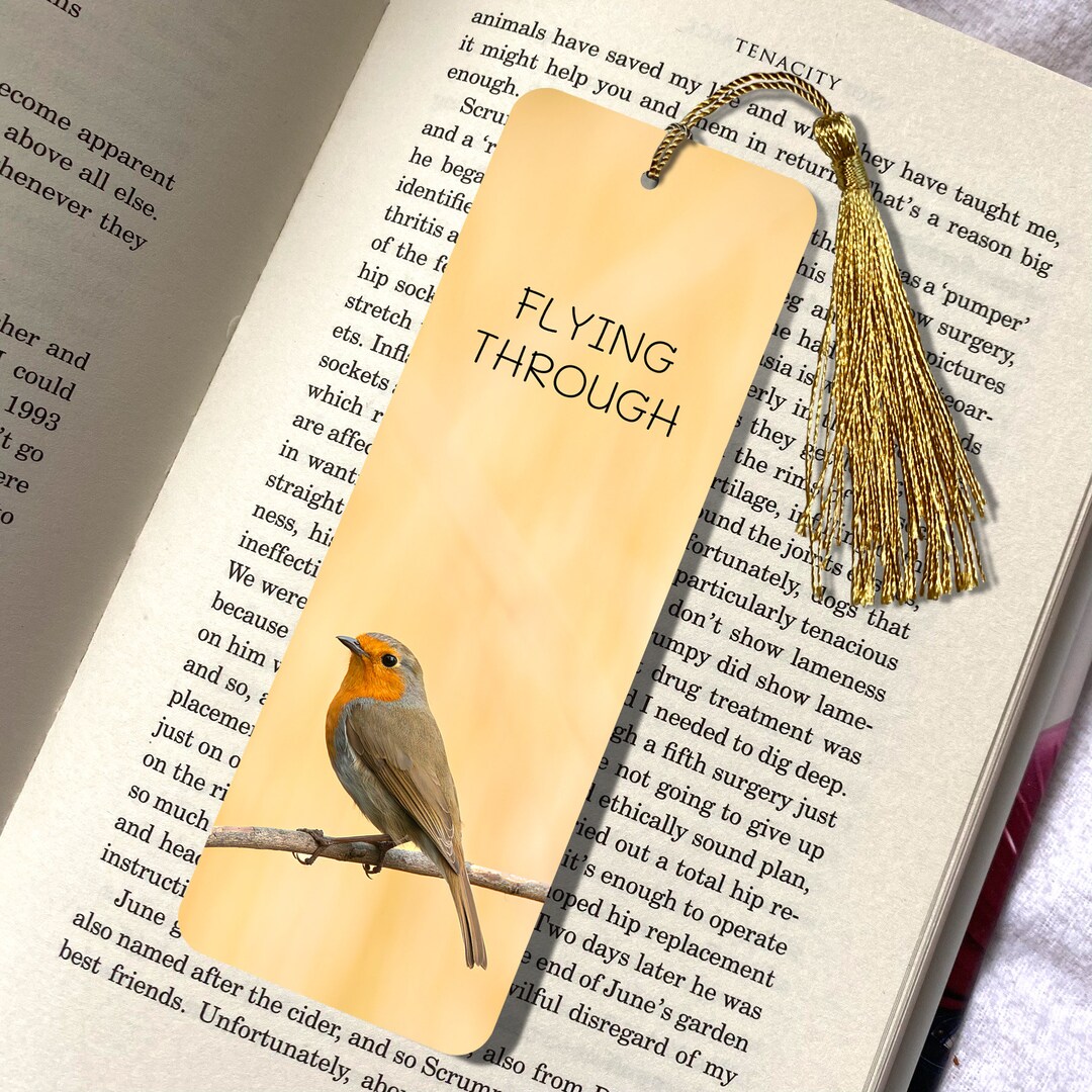 Robin Bird Bookmark, Wildlife Bookmark, Bookmark With Tassel - Etsy