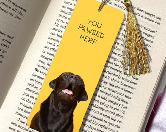 Labrador Bookmark, Dog Bookmark, Bookmark, Dog Gift, Labrador Gift, Fun ...
