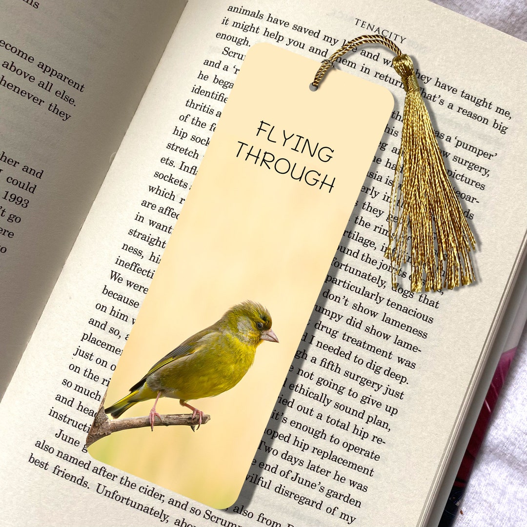 Greenfinch Bird Bookmark, Wildlife Bookmark, Bookmark With Tassel - Etsy