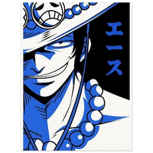One Piece Fire Fist Ace Museum-quality Matte Paper Poster - Etsy
