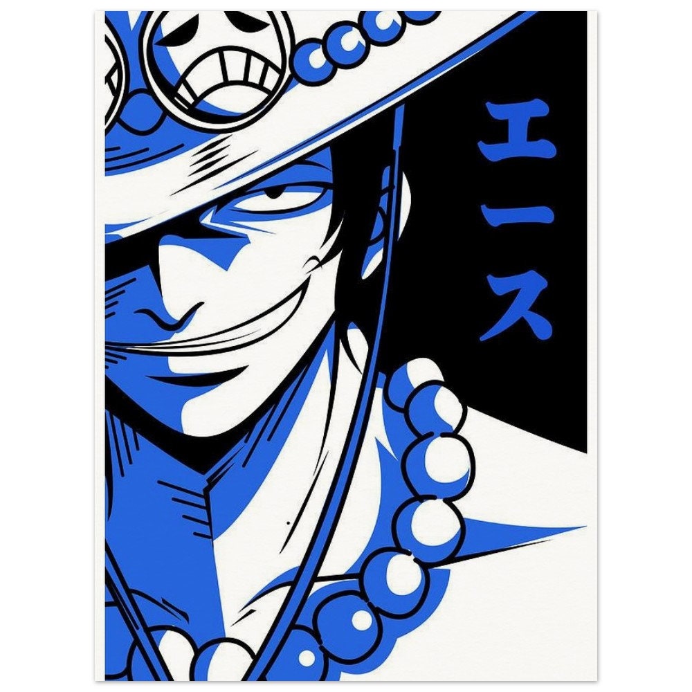 One Piece Fire Fist Ace Museum-quality Matte Paper Poster - Etsy
