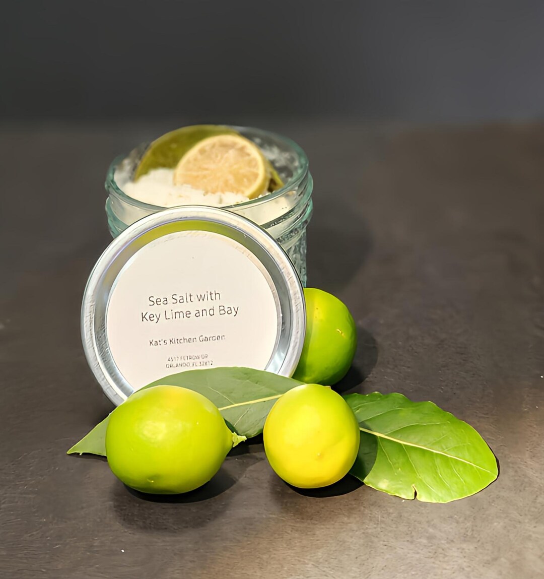 Sea Salt With Organic Key Lime and Bay - Etsy