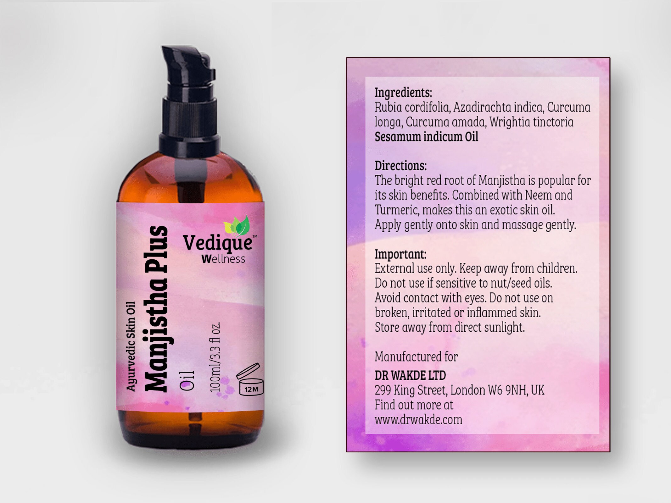 Manjistha Plus Oil | Ayurvedic Skin Oil | All Natural - Etsy