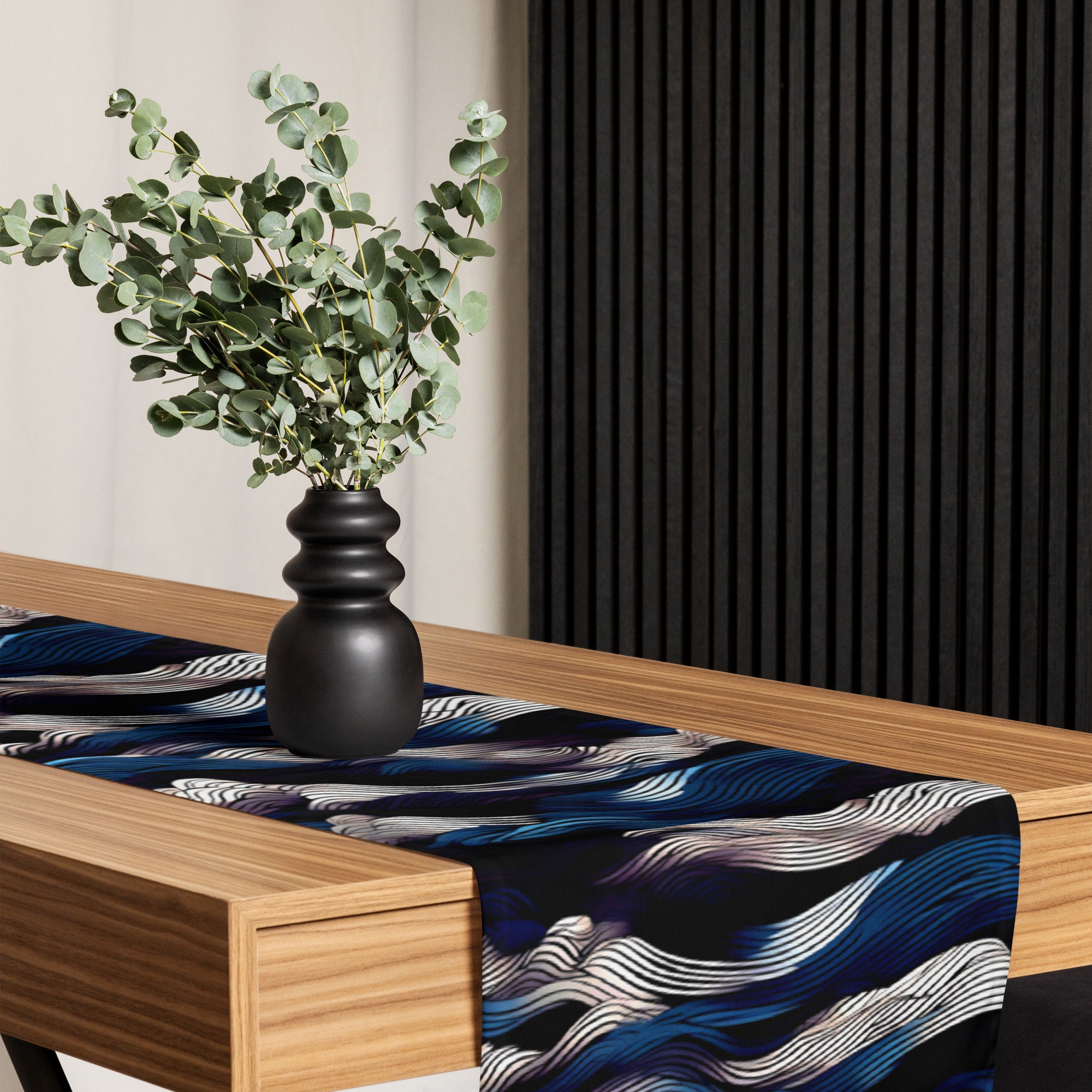 Blue Waves Table Runner - Etsy