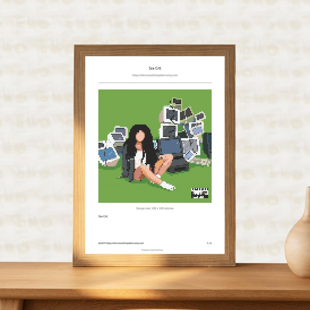Sza Sos, Sza Crtl Cross-stitch PDF Pattern DMC Thread Colors Bundle ...