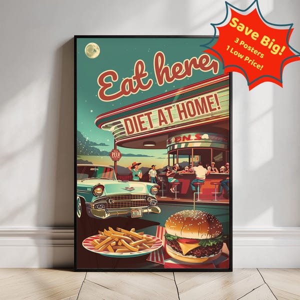 1950s Poster - Etsy