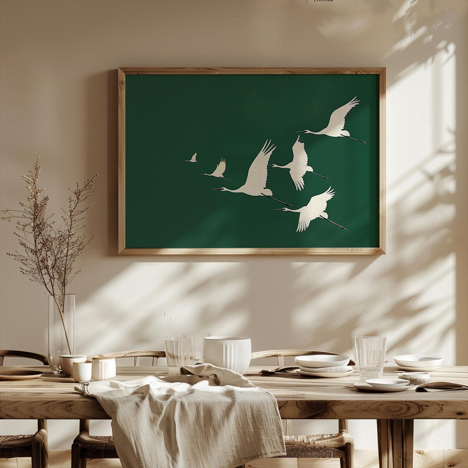 Japandi Crane Print: Wabi Sabi Zen Bird Art (PNG Download) - Etsy UK