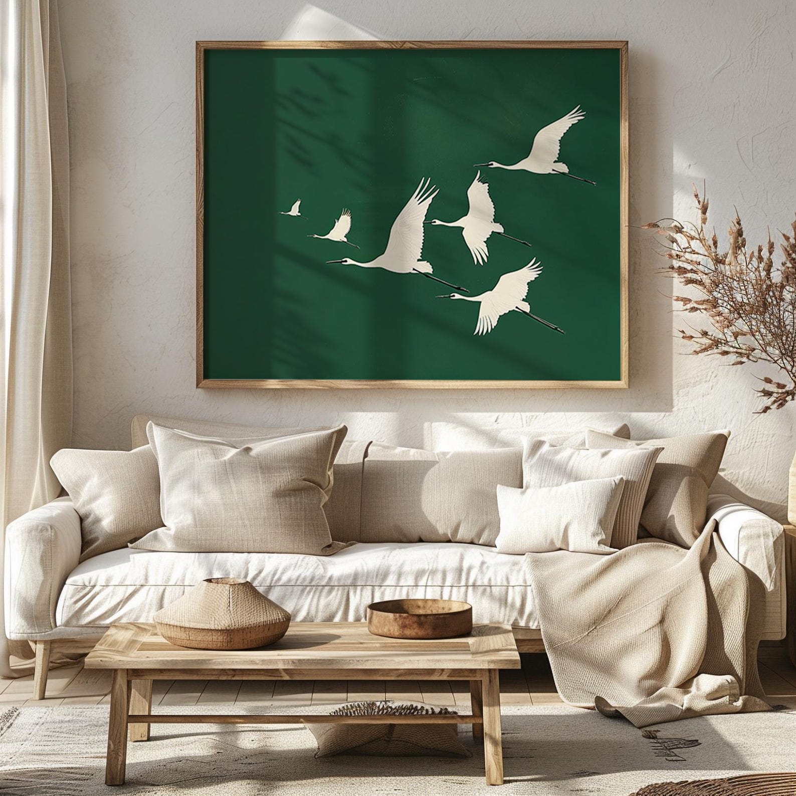 Japandi Crane Print: Wabi Sabi Zen Bird Art (PNG Download) - Etsy UK