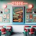 Retro Diner Wall Art Printable High-quality 300dpi Download Vintage ...