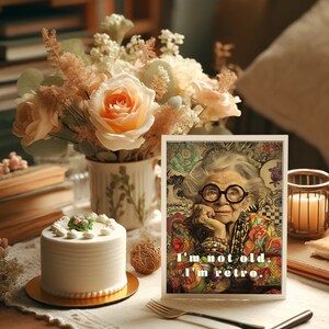 Vintage Funky Wall Art - Retro Poster With Inspirational Quotes ...
