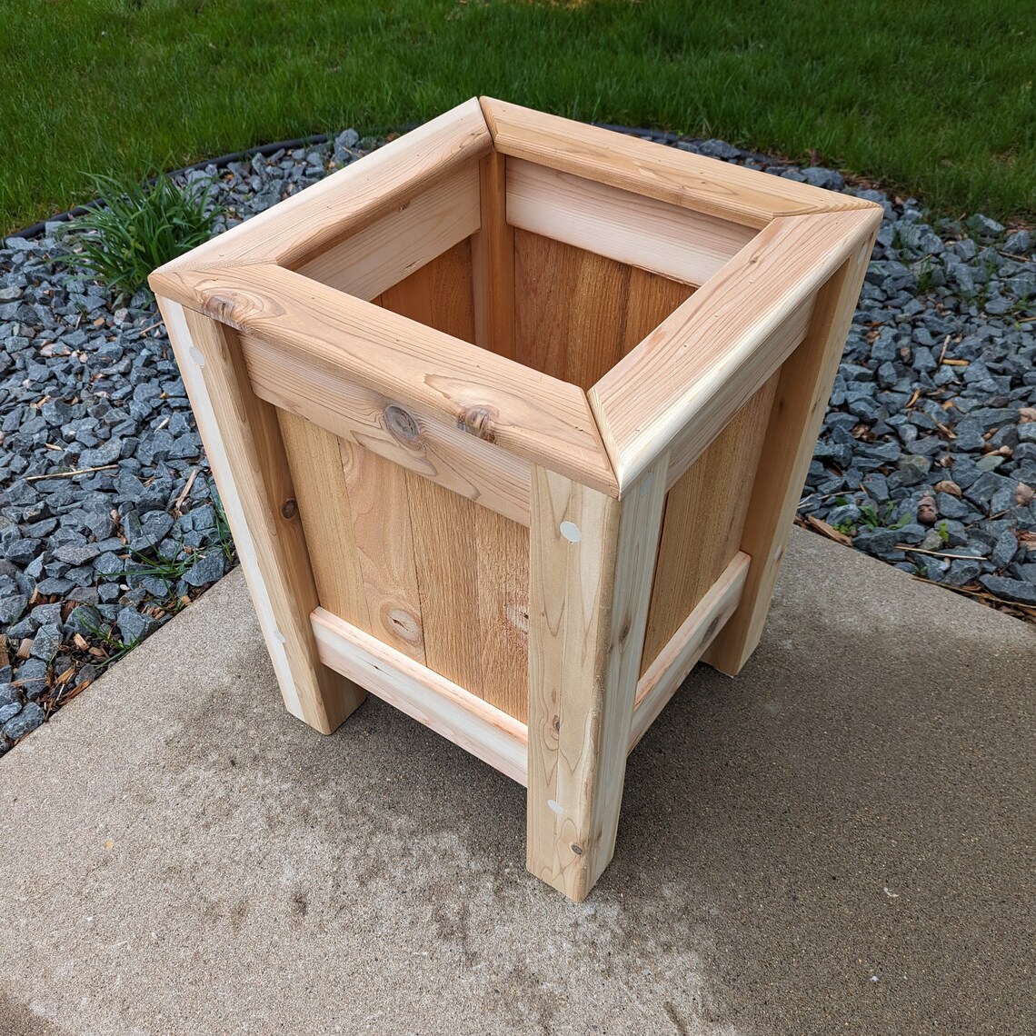 Outdoor Cedar Planter - Etsy
