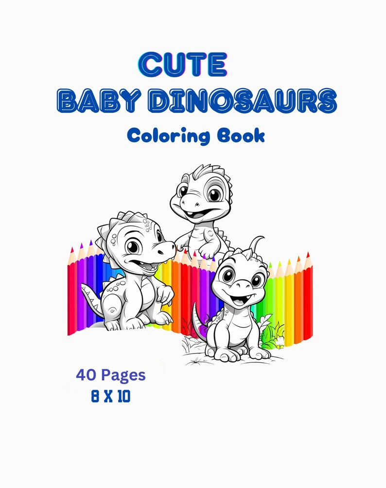 40 Dinosaur Coloring Pages Toddlers Kindergartners Fun Interesting ...