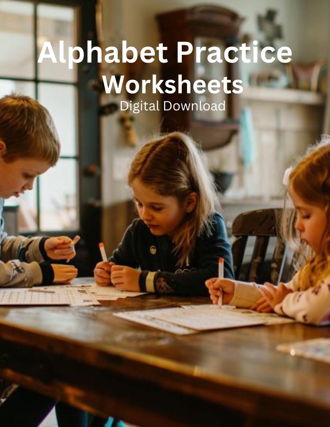 Alphabet Worksheets for Children Digital Download - Etsy