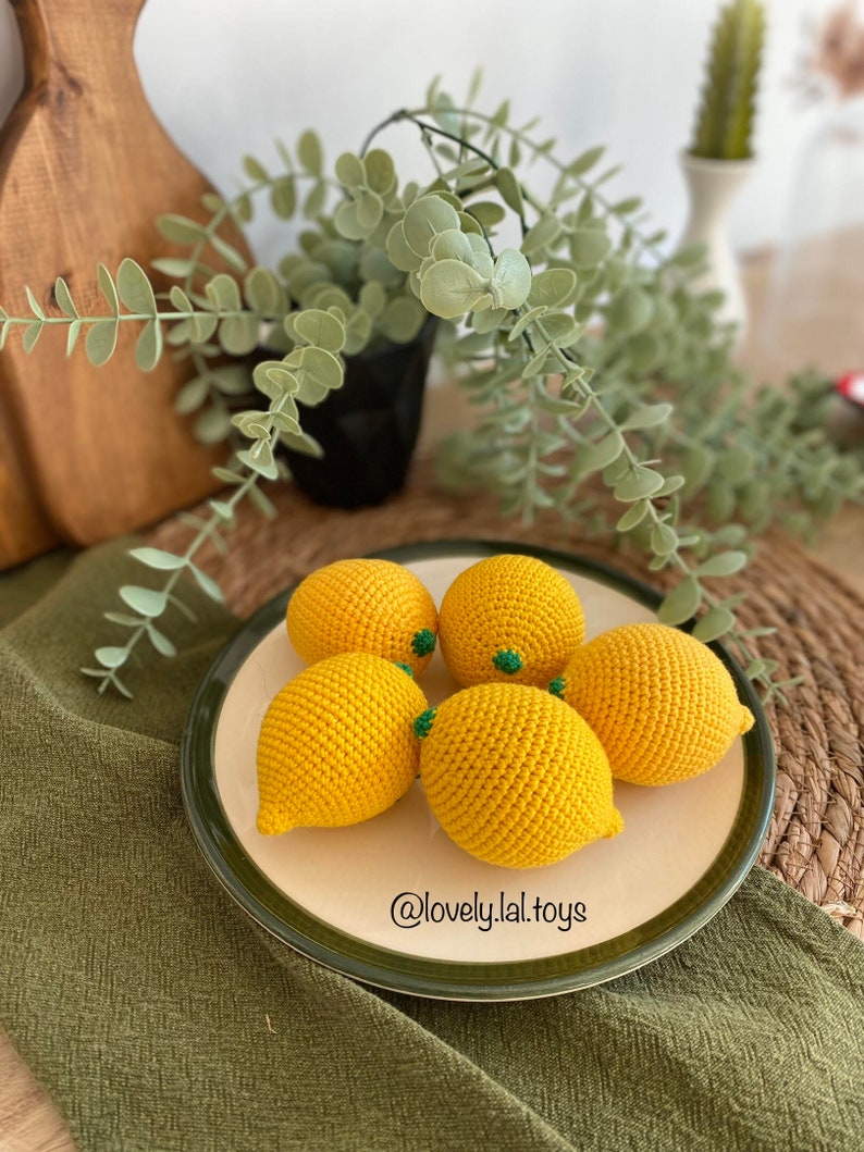 Crochet Lemon Amigurumi Pattern (PDF) - Etsy