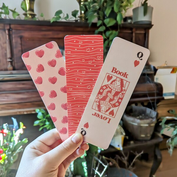 Heart Bookmark - Etsy