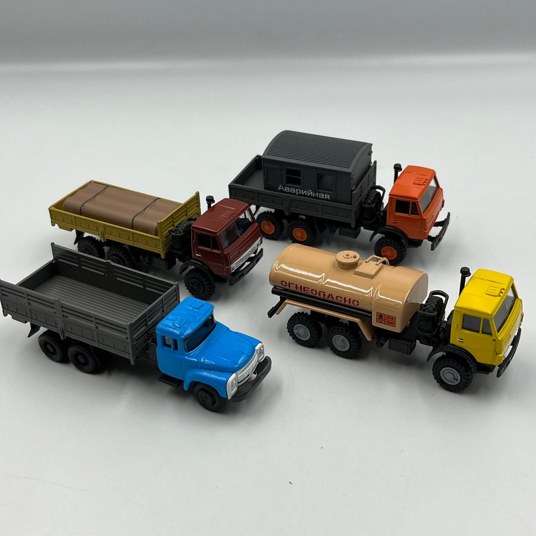 Collection of Cars 4 Pcs IFA, ZIL, Ford, Opel,mercedes-benz Scale 1/87 ...