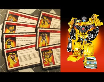 1984 TRANSFORMERS 40th Anniversary Custom Repro Tech Spec Card Deck - Etsy
