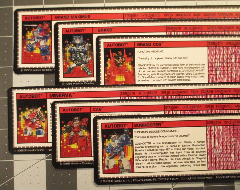 TRANSFORMERS Japanese Exclusive Tech Spec Set 03C Booster Masterforce ...