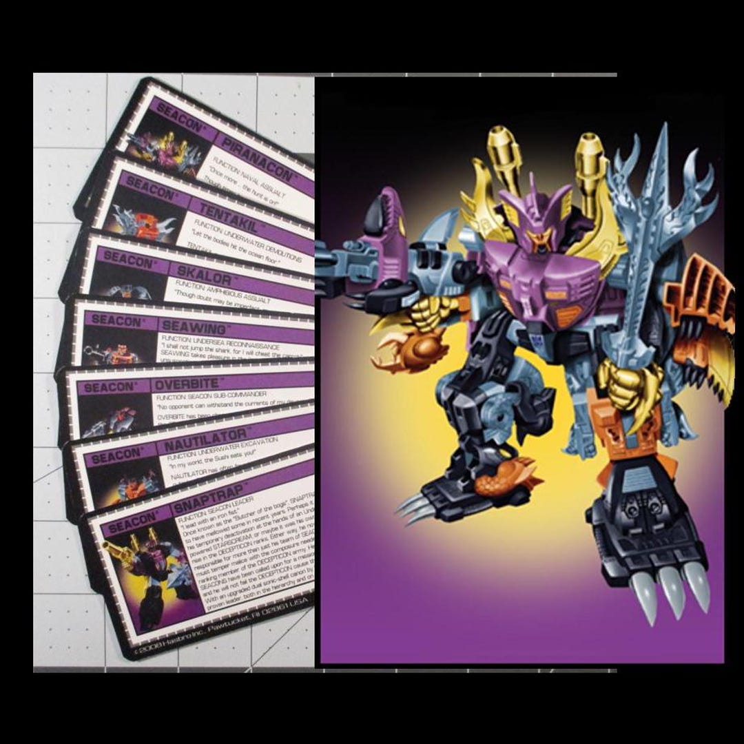 SEACONS TFCC Exclusive TRABSFORMERS Custom Tech Spec Cards Boost Set 17 ...
