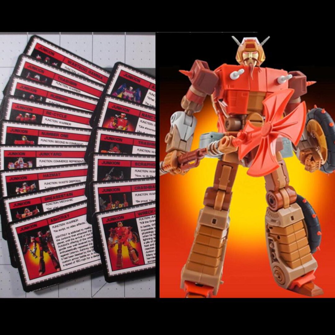 JUNKIONS Transformers Custom Tech Spec Cards Boost Set 16 - Etsy