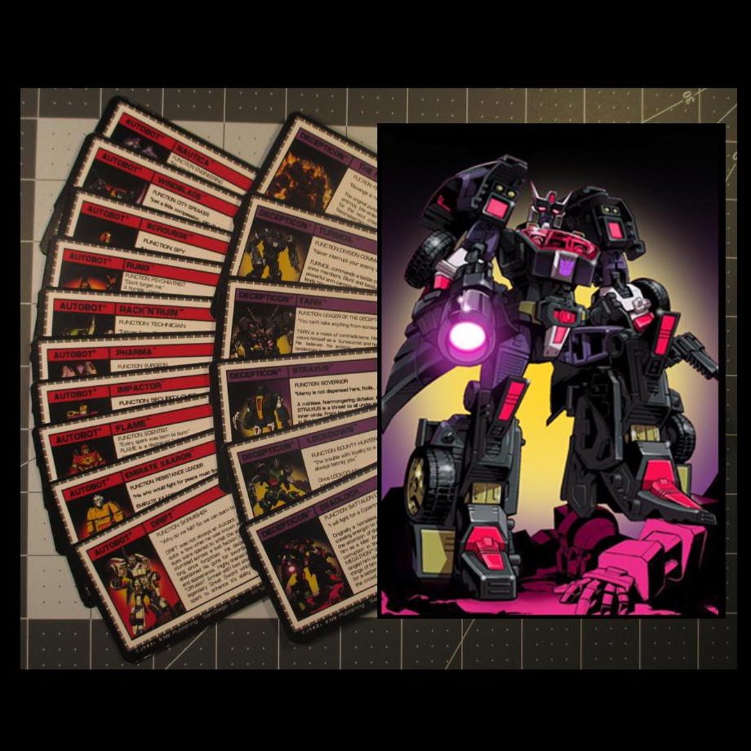 IDW/MARVEL COMIC Characters Transformers Tec Spec Cards Boost Set 11 - Etsy