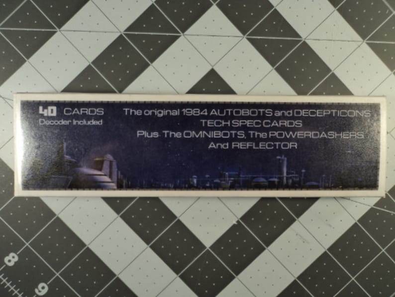 1984 TRANSFORMERS 40th Anniversary Custom Repro Tech Spec Card Deck - Etsy