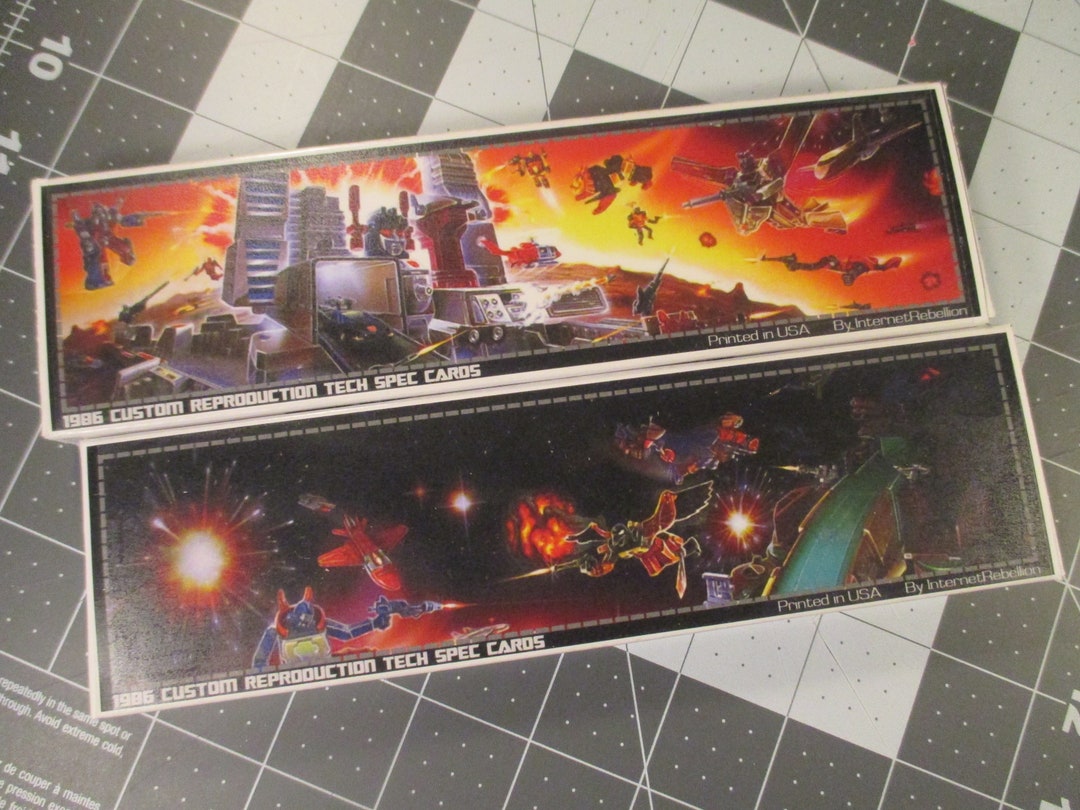 TRANSFORMERS 40TH ANNIVERSARY 1986 Repro Tech Spec Deck - Etsy